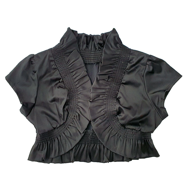 Satin Ruffle bolero musta - Bolerot | Jeans.fi